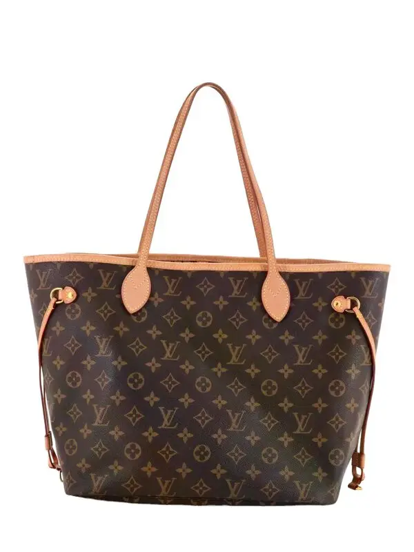 LOUIS VUITTON Neverfull Mm Monogram Canvas Tote Bag - Brown