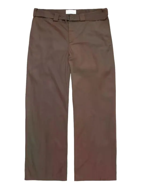 BERNER KUHL Belted Trousers - Brown