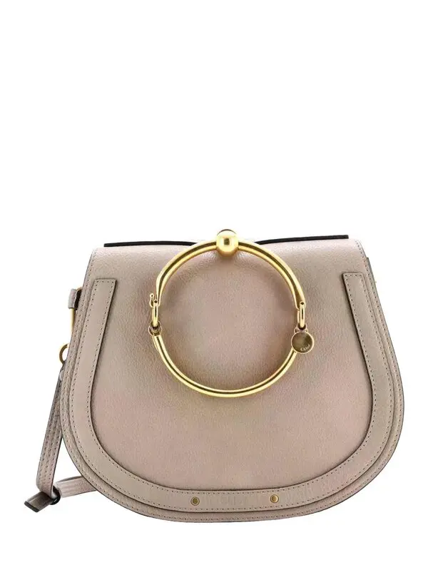 Chloé Nile Leather Medium Crossbody Bag - Neutrals