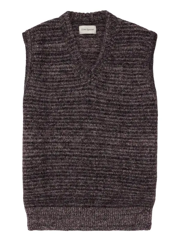 Oliver Spencer Graves Knitted Vest - Black