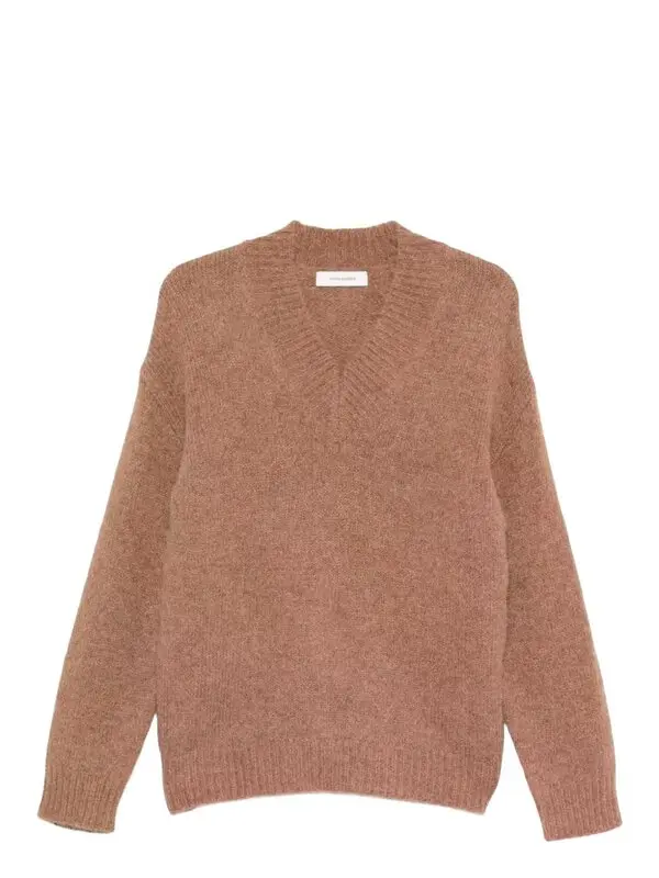 ENTIRE STUDIOS Deco V-neck Sweater - Brown