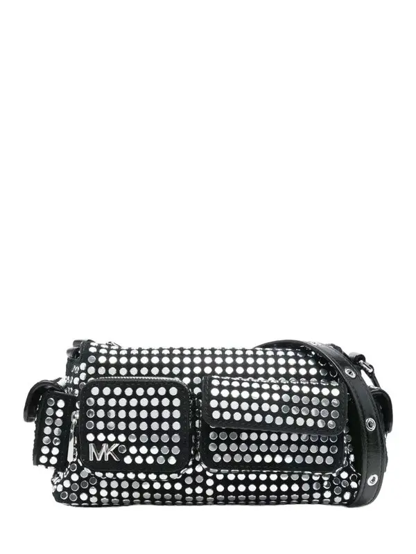 Michael Kors Dakota Stud-embellished Shoulder Bag - Black