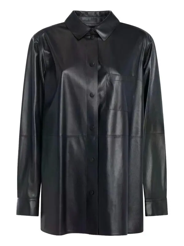 YVES SALOMON Pocket Button Shirt - Black