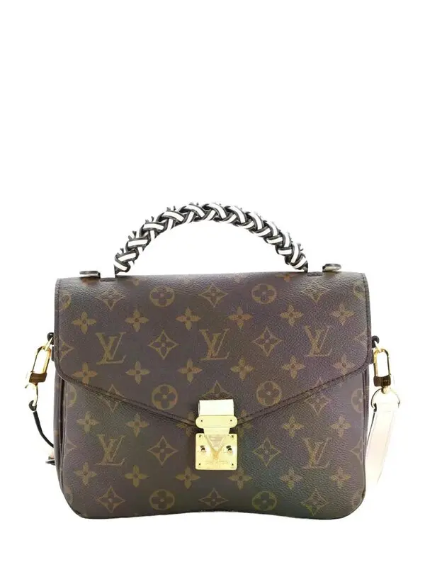 LOUIS VUITTON Pochette Metis Monogram Canvas Satchel - Brown