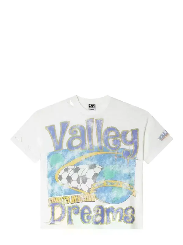 VALE Futball Graphic-print T-shirt - White