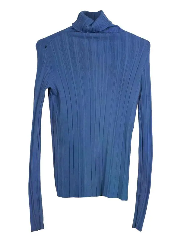 Max Mara Wool Turtleneck Sweater - Blue