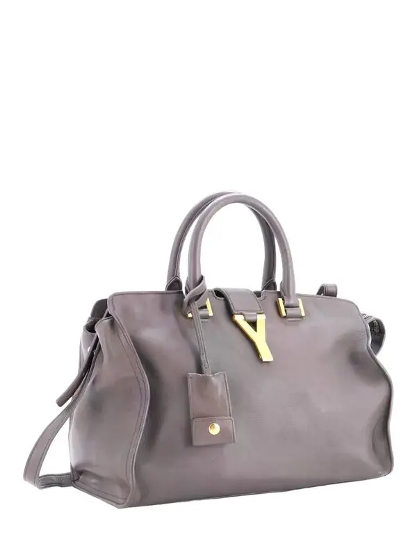 Saint Laurent Classic Y Cabas Small Satchel - Grey