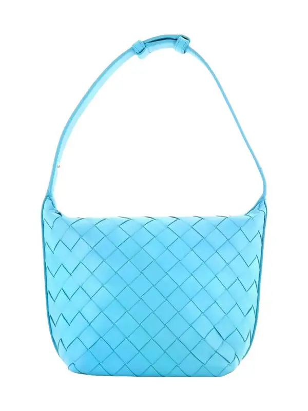 Bottega Veneta Wallace Intrecciato Nappa Bucket Bag - Blue