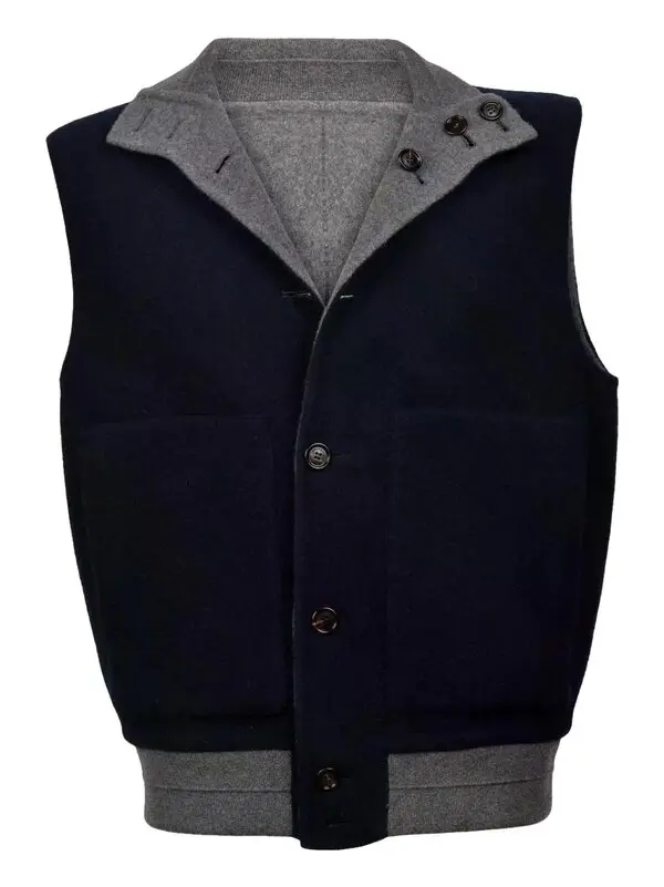 Brunello Cucinelli Buttoned Waistcoat - Blue