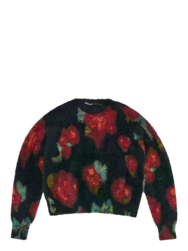 Bimba Y Lola Floral Print Sweater - Black