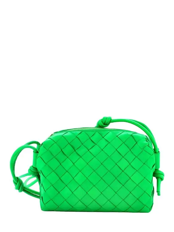 Bottega Veneta Loop Intrecciato Nappa Mini Crossbody Bag - Green