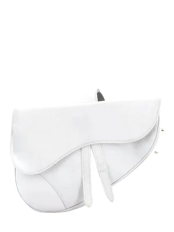 Dior Saddle Mini Crossbody Bag - White