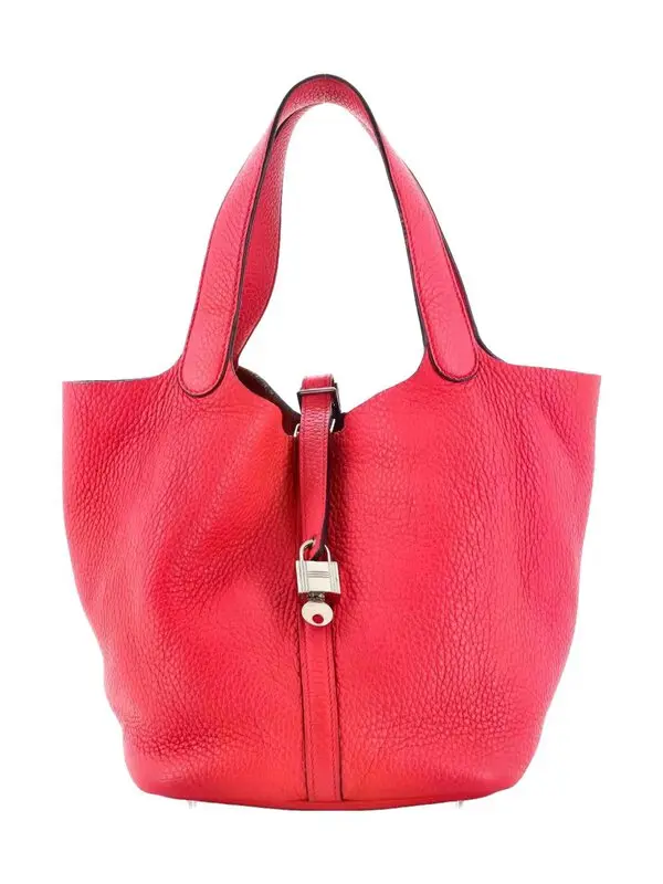 Hermès Picotin Lock Clemence Mm Bucket Bag - Pink