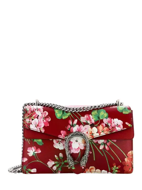 Gucci Dionysus Small Shoulder Bag Blooms Print - Red