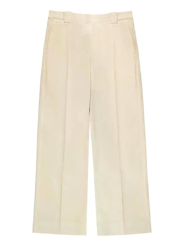 SLOWEAR Pleated Corduroy Trousers - Neutrals