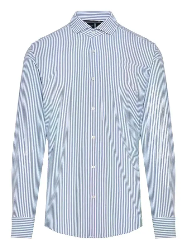BOSS Stripe-design Shirt - Blue