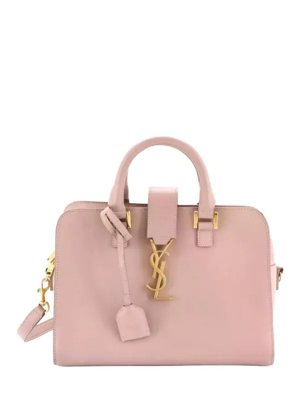 Saint Laurent Monogram Cabas Baby Satchel - Pink