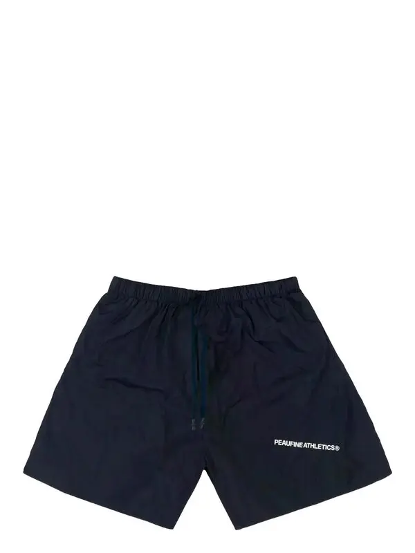 PEAUFINE ATHLETICS Patchwork Track Shorts - Blue