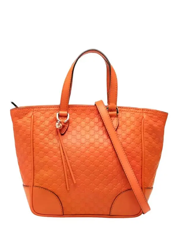 Gucci Small Micro Guccissima Bree Satchel - Orange