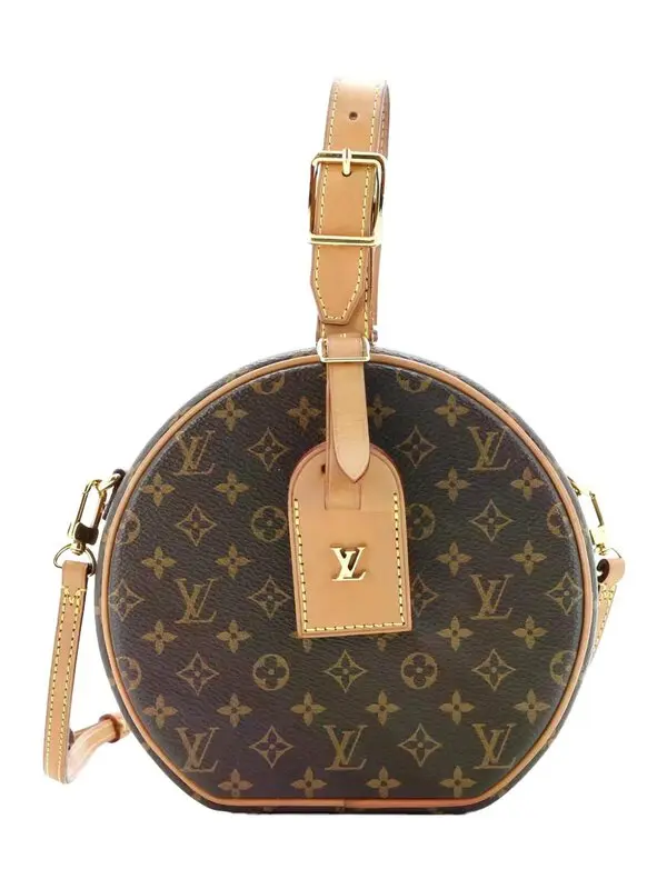 LOUIS VUITTON Petite Boite Chapeau Crossbody Bag Monogram Canvas - Brown