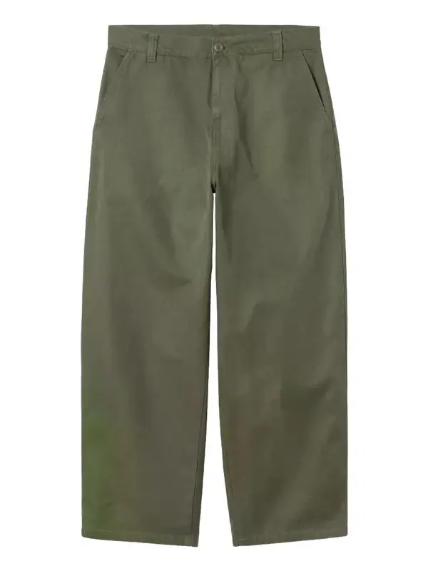 Carhartt Work In Progress Brady Logo-patch Trousers - Green