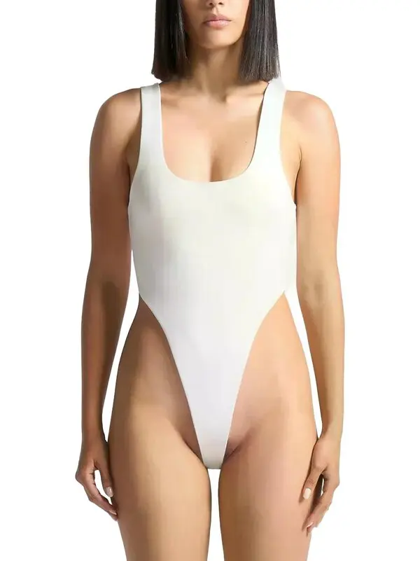 Manière De Voir Manon High-leg Bodysuit - White
