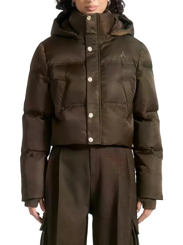 Manière De Voir Maéva Detachable-hood Puffer Jacket - Brown