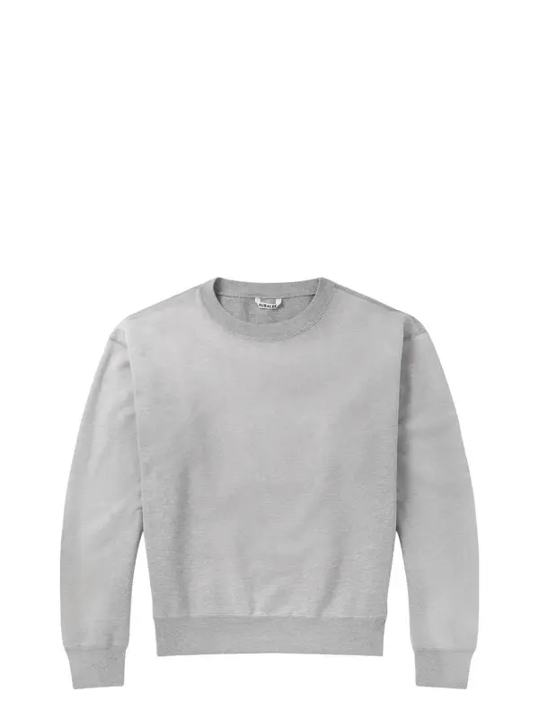 Auralee Cotton-jersey Sweatshirt - Gray