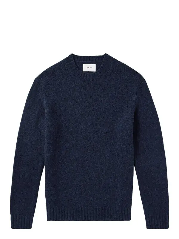 Nn07 Lee 6598 Merino Wool-blend Sweater - Blue