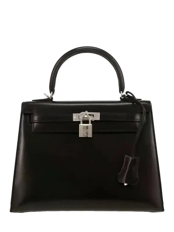 Hermès Kelly 25 Leather Tote - Black