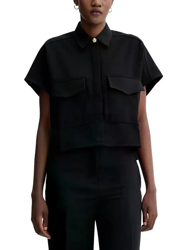 SESSUN Short Sleeve Shirt - Black