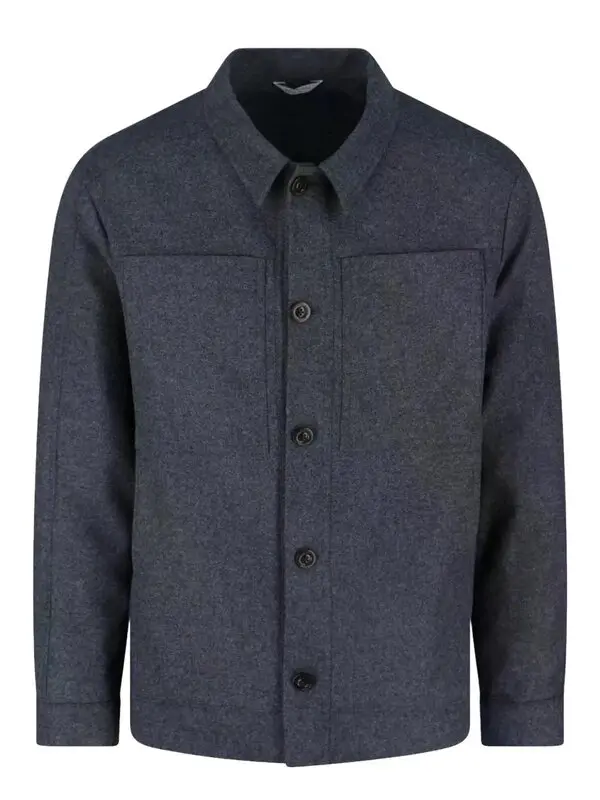 Boglioli Pocket Boxie Overcoat - Grey