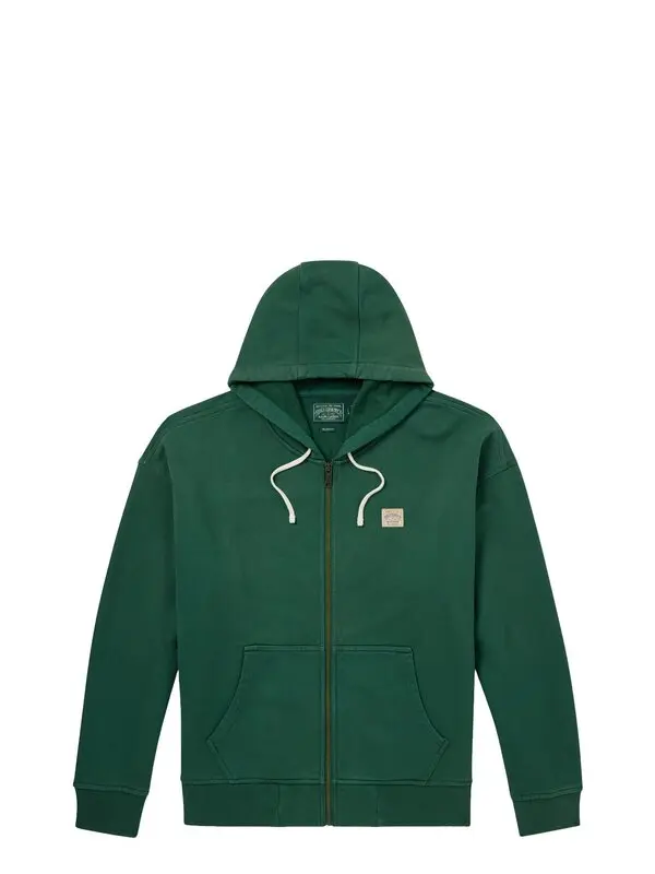 Polo Ralph Lauren Cotton-jersey Zip-up Hoodie - Green