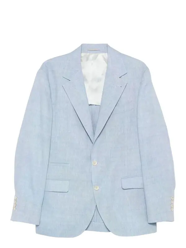 Brunello Cucinelli Single-breasted Blazer - Blue