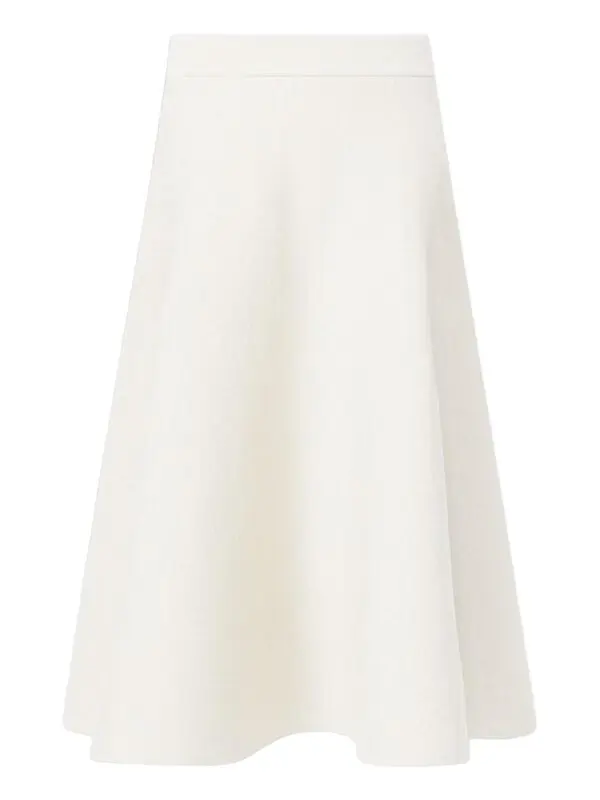 Max Mara Full Tech Wool Skirt - Ivory