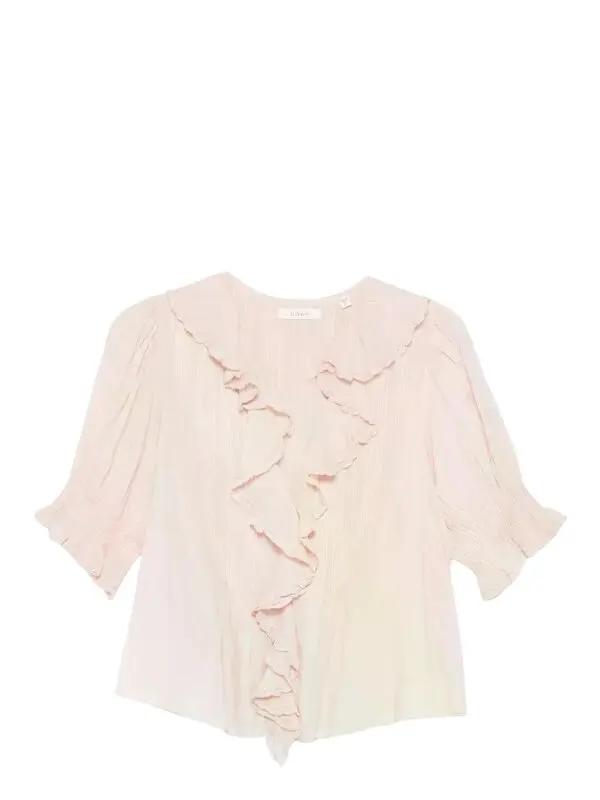 DÔEN Ruffled Blouse - Pink