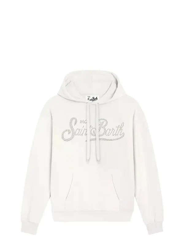 MC2 SAINT BARTH Strass-print Hoodie - White