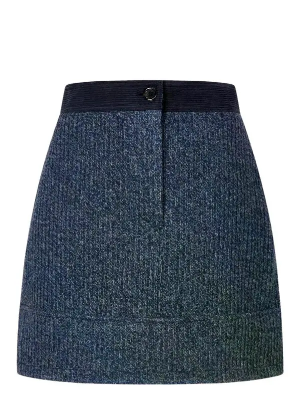 STUDIO TOMBOY Knitted Mini Skirt - Blue