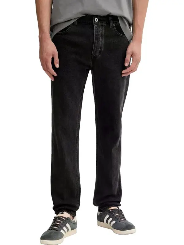 Hugo Tapered-fit Patch Pocket Jeans - Black