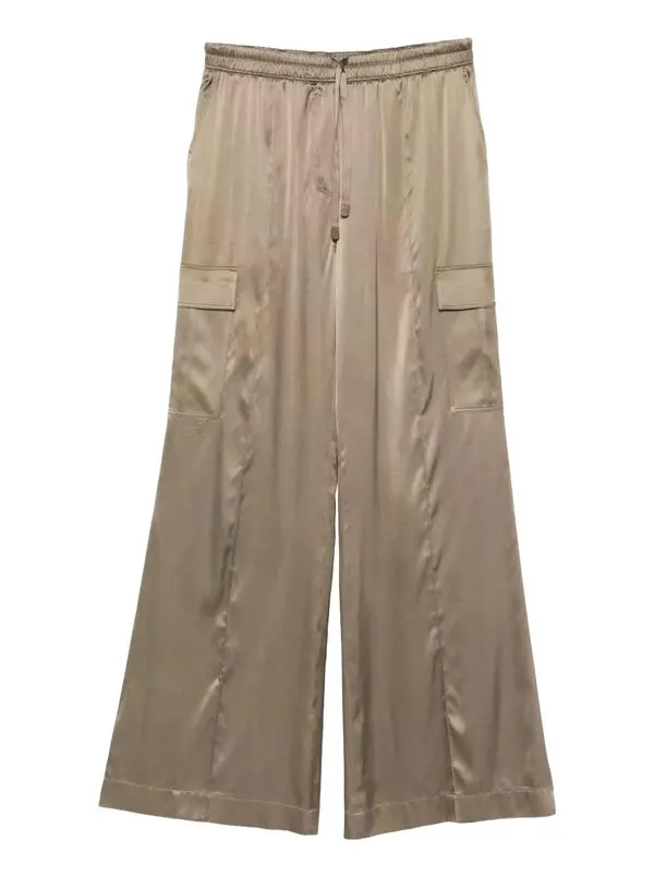 TOM FORD Satin Trousers - Green
