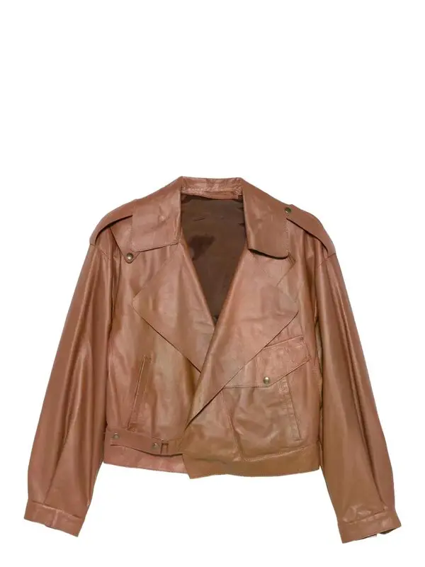 SALVATORE SANTORO Leather Jacket - Brown