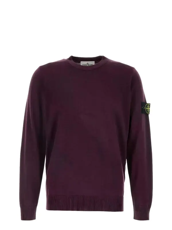 Stone Island Crew Neck Sweatshirt - Purple