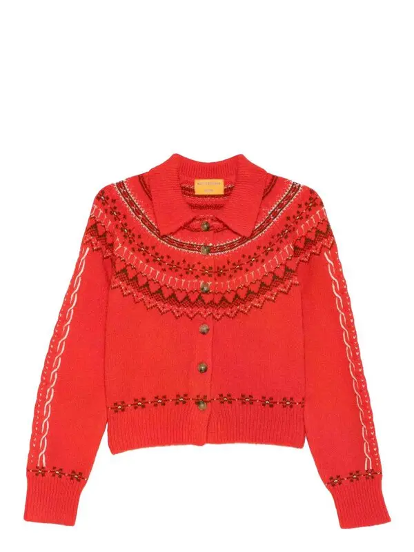 Guest In Residence Cloud Chalet Cardigan - Red