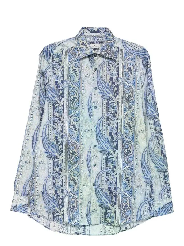 Etro Paisley-print Shirt - Blue