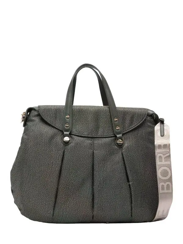 Borbonese Pleat-detail Tote Bag - Green