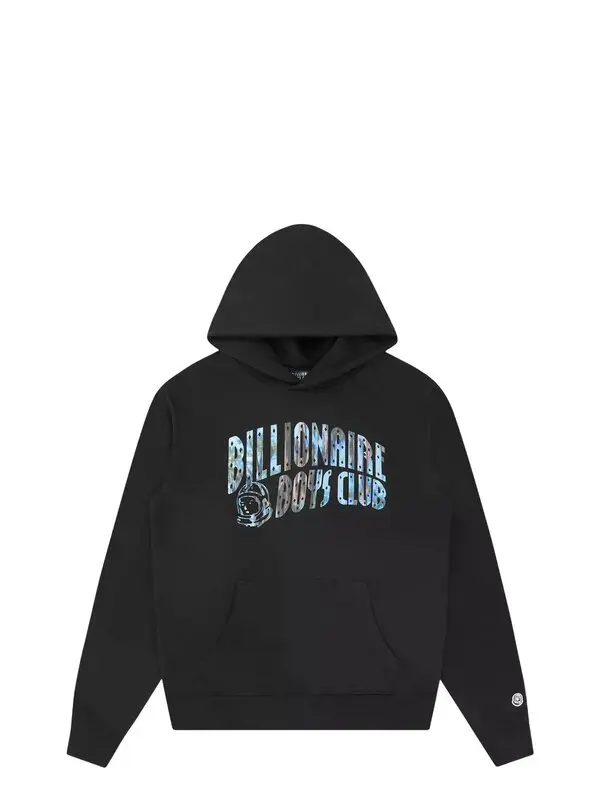 BILLIONAIRE BOYS CLUB Bayou Fill Arch Logo Popover Hoodie - Black