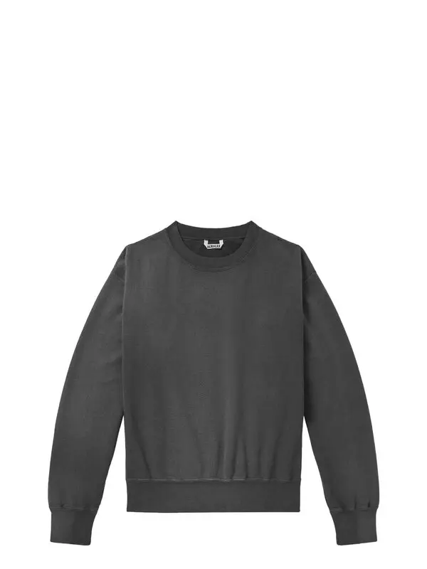 Auralee Cotton-jersey Sweatshirt - Black
