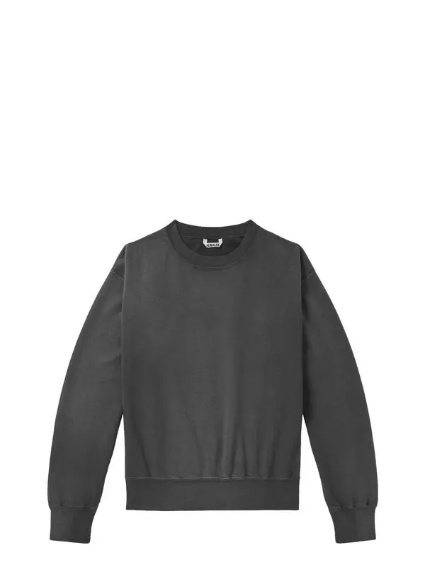 Auralee Cotton-jersey Sweatshirt - Black