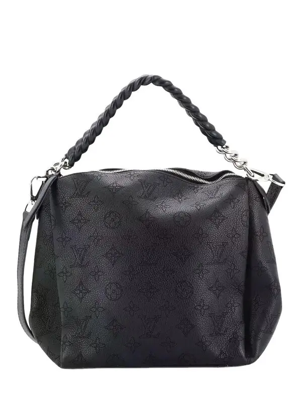 LOUIS VUITTON Babylone Bb Hobo Bag Mahina Leather - Black