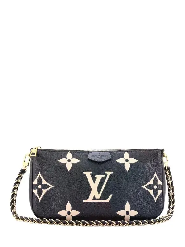 LOUIS VUITTON Multi Pochette Accessoires Bicolor Monogram Empreinte Giant - Black